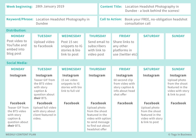 Powerful Content Planning for Photographers - How to do More with Less